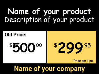 Price tag templates