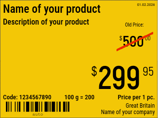 Free Price Tag Maker & Generator | Create Retail Labels Online