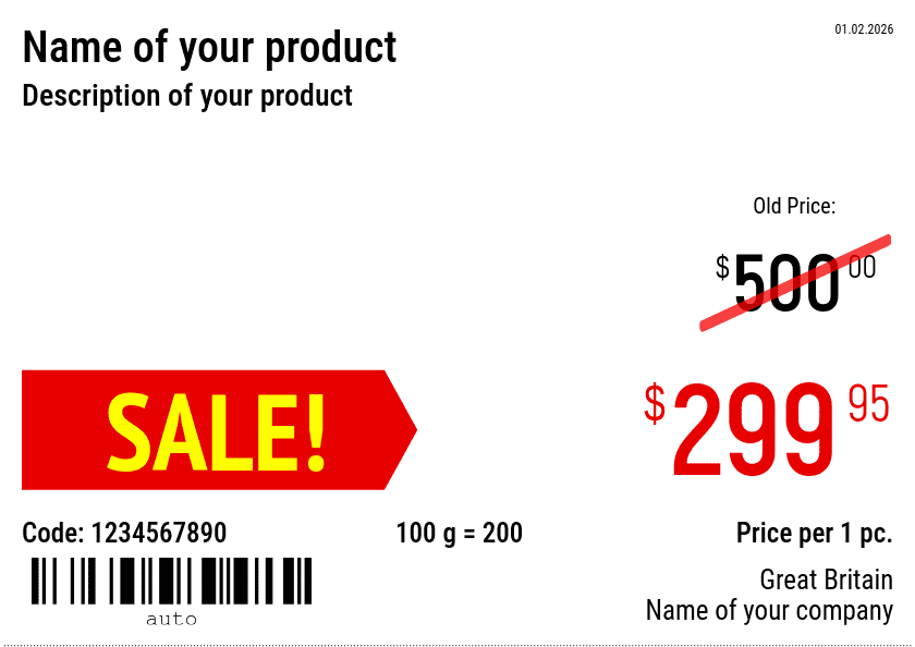 Free Price Tag Maker & Generator | Create Retail Labels Online