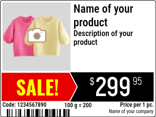 Price tag templates